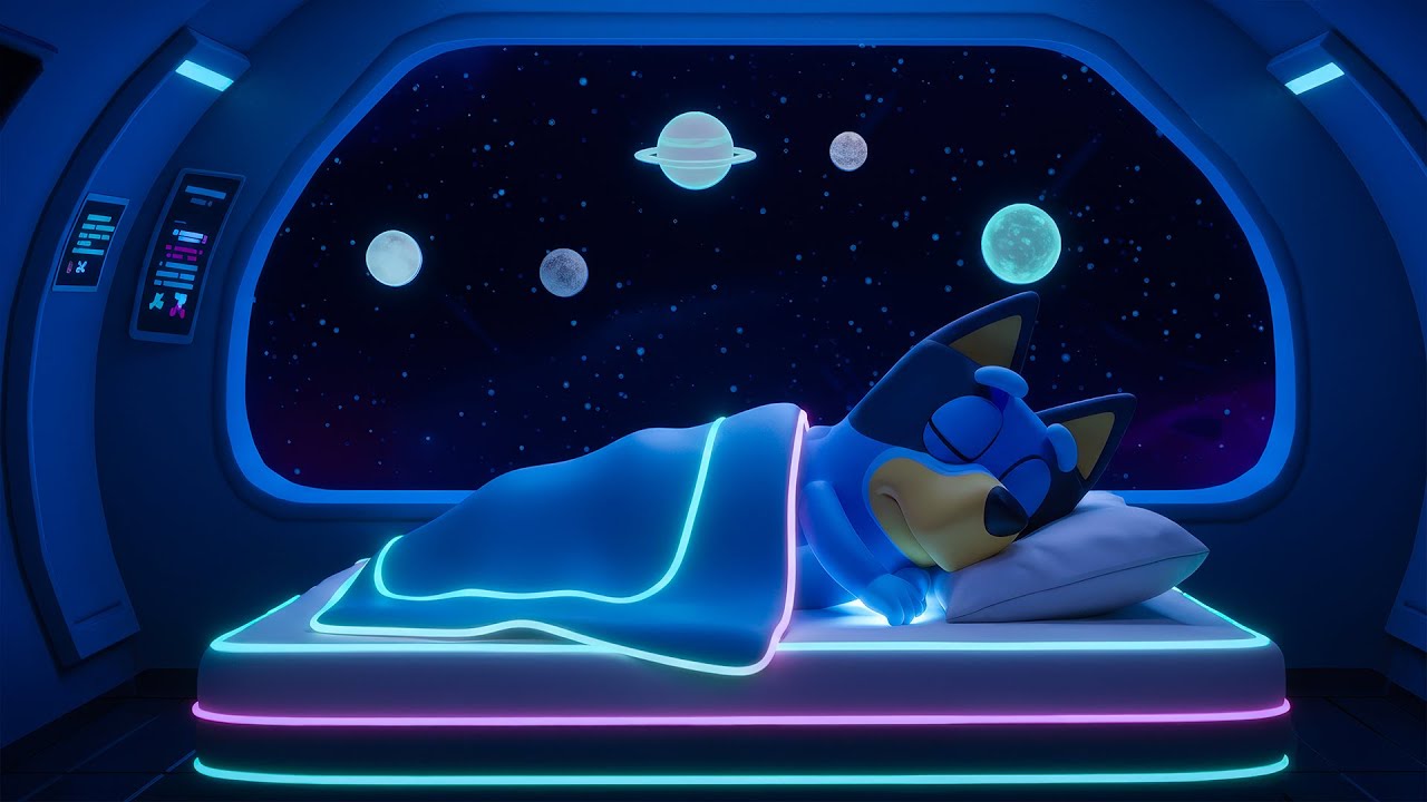 Relax with Bluey 🌌 | Deep Sleep & Focus with Piano & Cosmic Ambience 🎶 ...