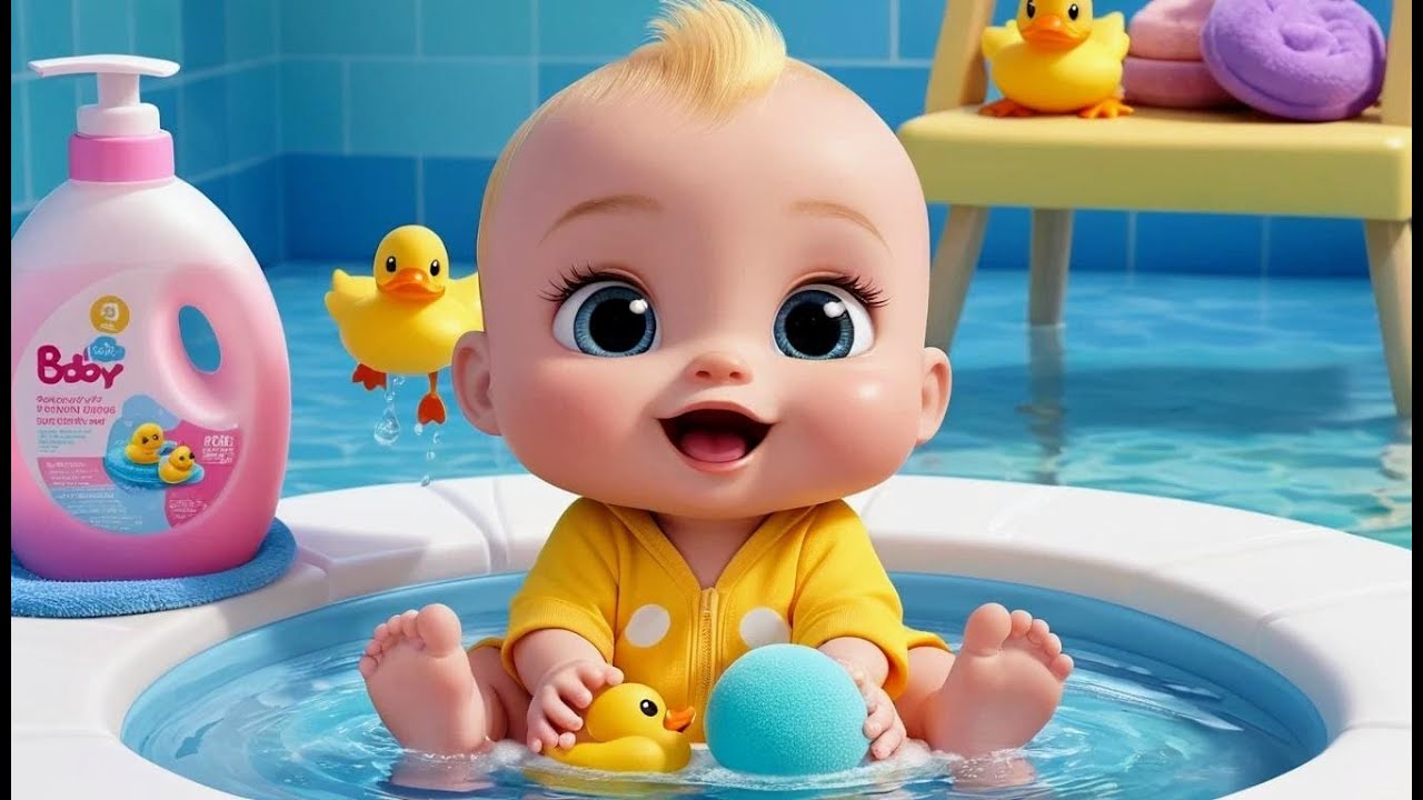 Bath Time Song | Fun and Educational Song for Kids | Nursery Rhymes ...