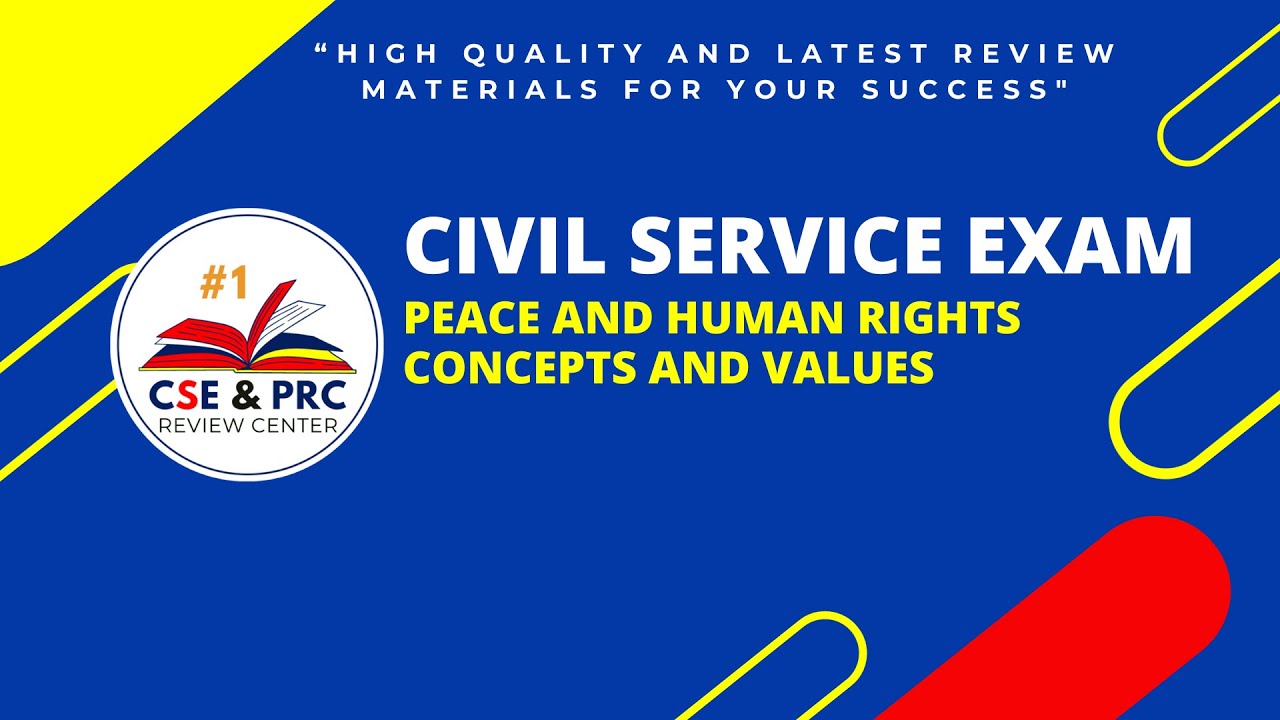 Civil Service Exam Drill for 2024 (PEACE AND HUMAN RIGHTS CONCEPTS AND ...