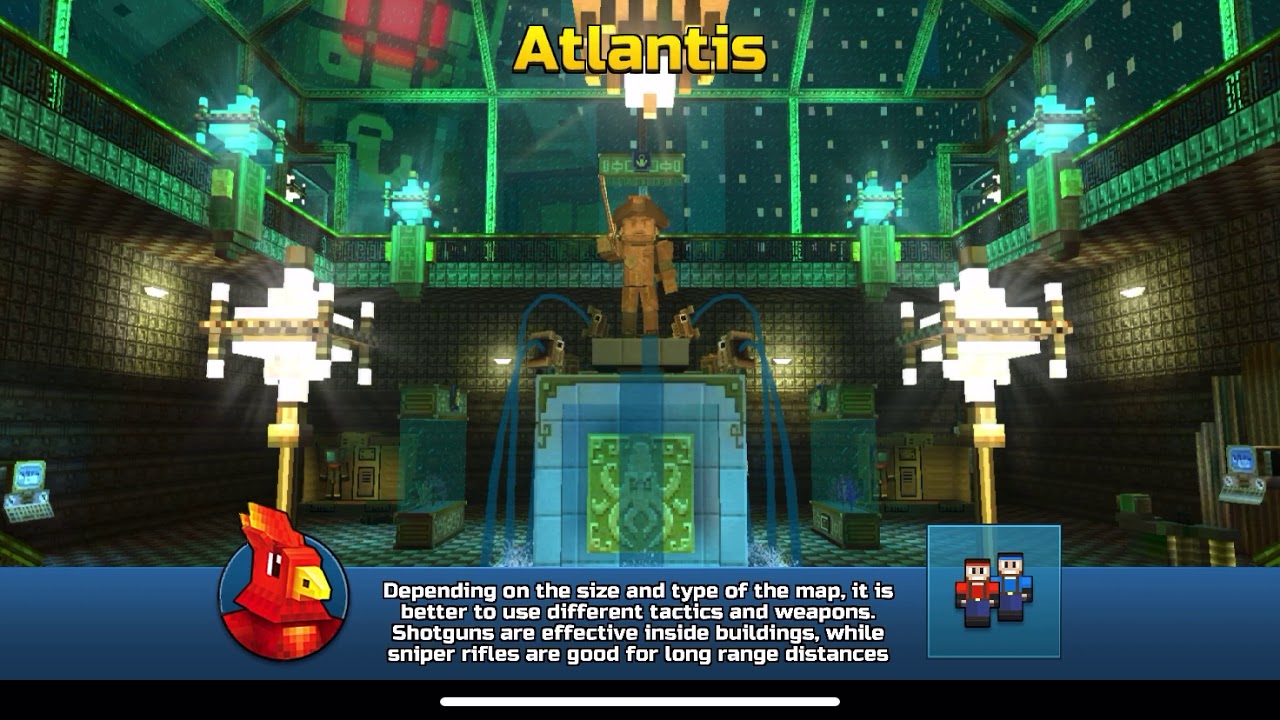 Pixel Gun 3D NEW Atlantis Map Gameplay - YouTube