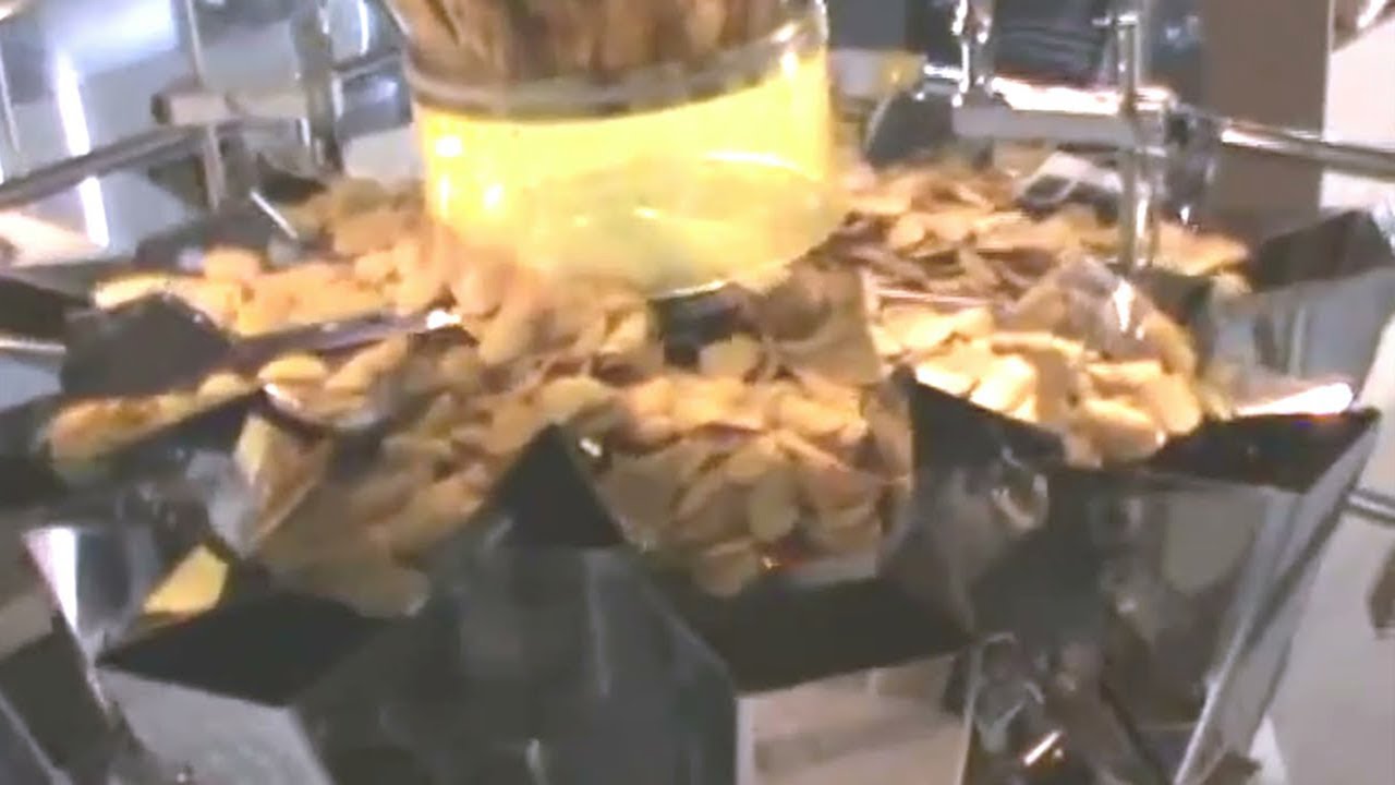 fully automatic potato chips bagging machine multi heads weighter ...