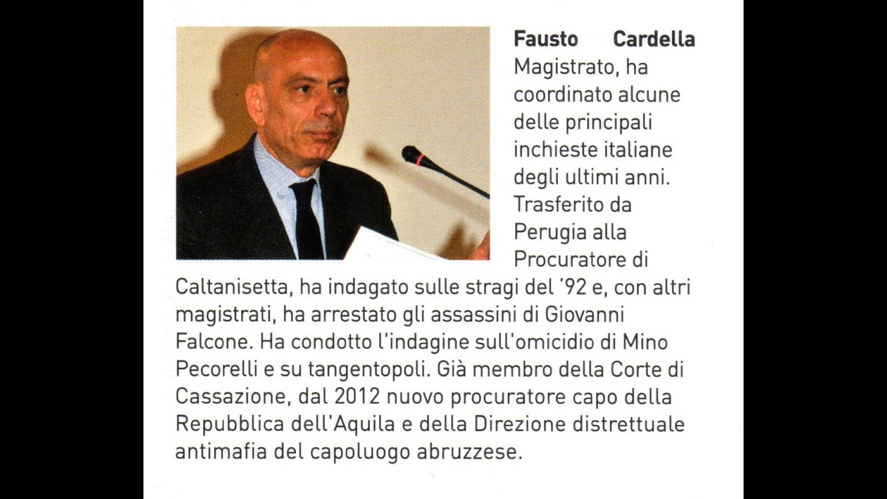 612 - Premio Borsellino 2015 - 16 Cardella Fausto - YouTube