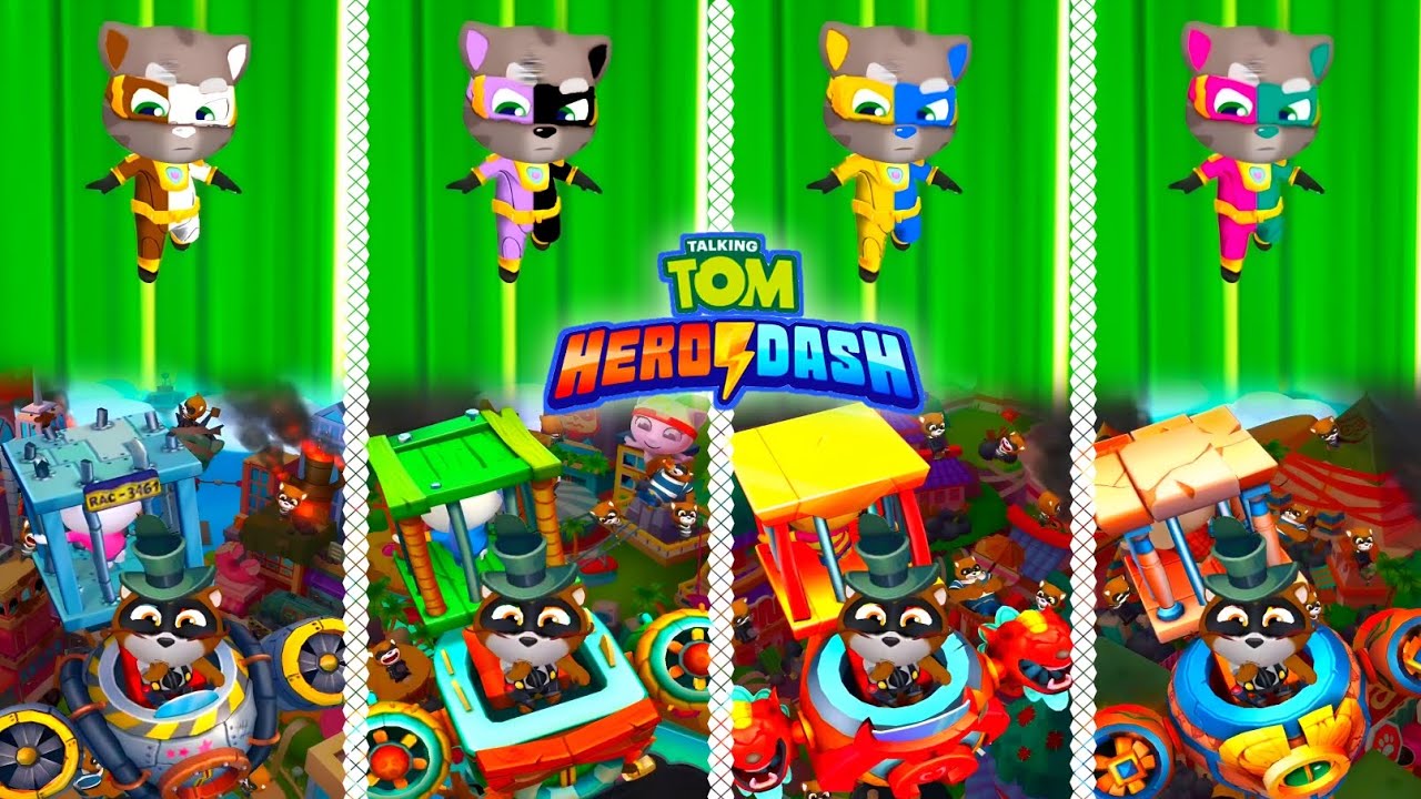 Talking Tom Hero Dash : 2 Colour Suit For 4 Hero Tom Fights The Master ...