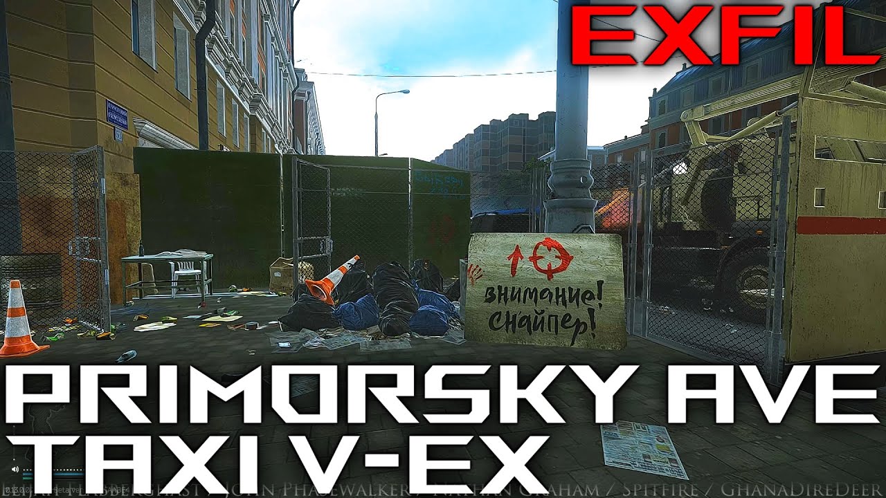 Primorsky Ave Taxi V-Ex Exfil (Streets of Tarkov) - Escape From Tarkov ...