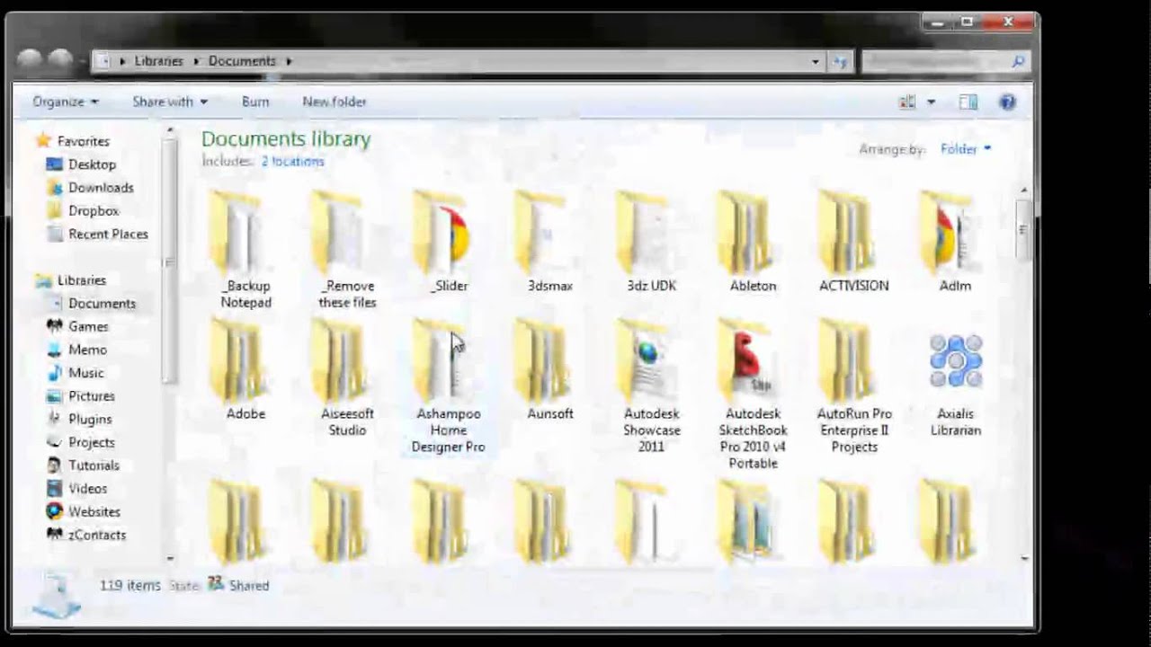 How to change library Icons in Windows 7 8 - YouTube