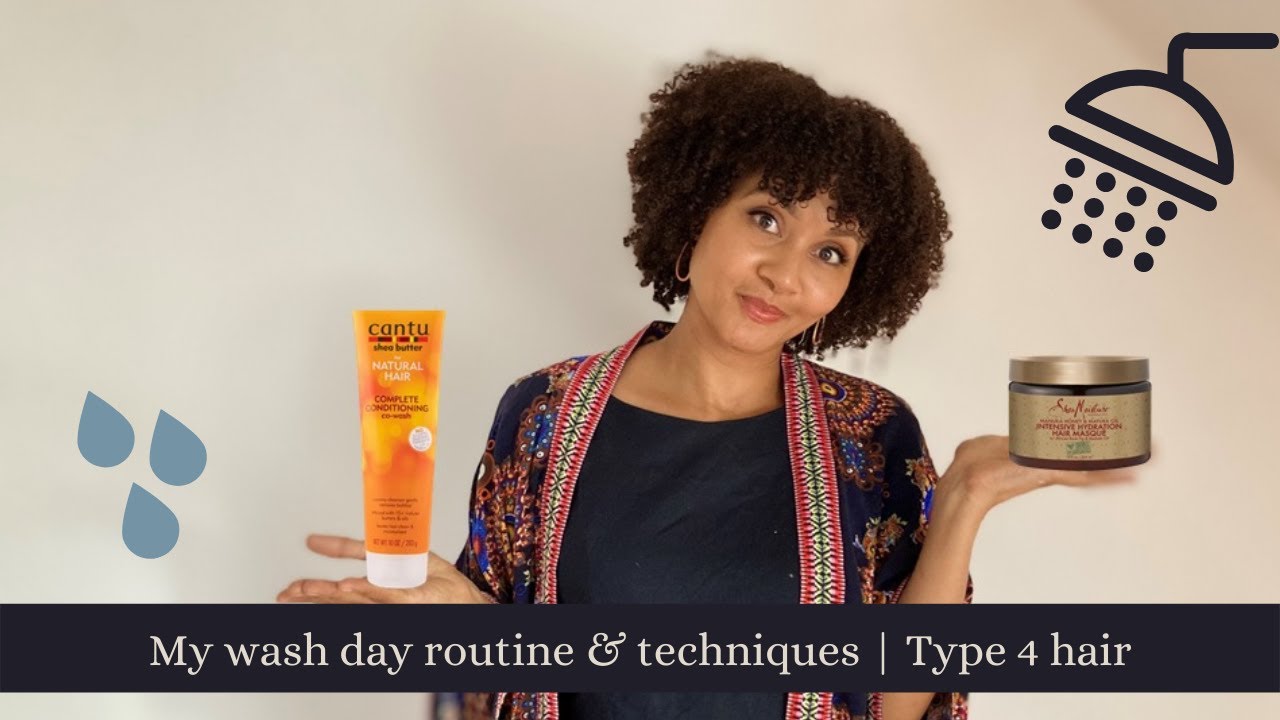 My wash day routine & techniques l type 4 hair - YouTube