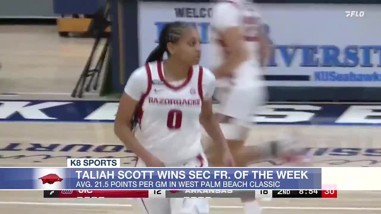 Taliah Scott wins SEC Freshman of the Week - YouTube