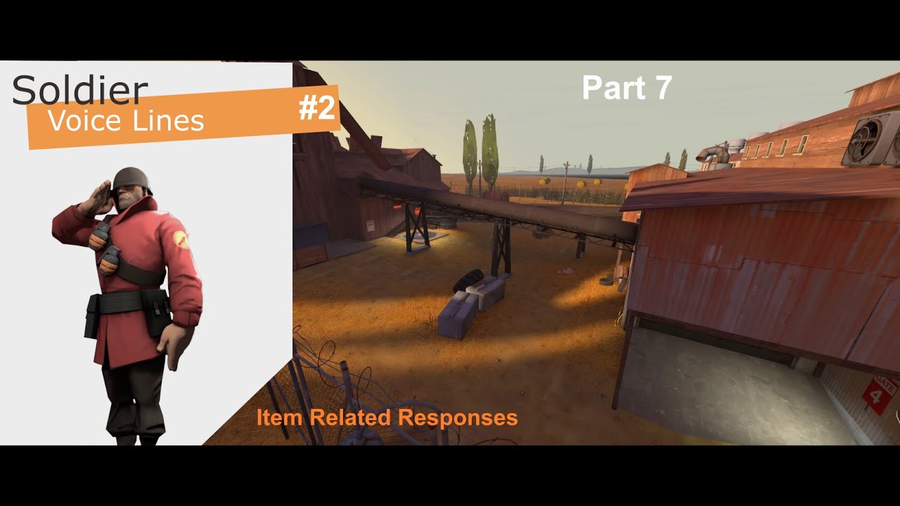 Soldier - Item Related responses - Voice Lines - TF2 #2-P7 - YouTube