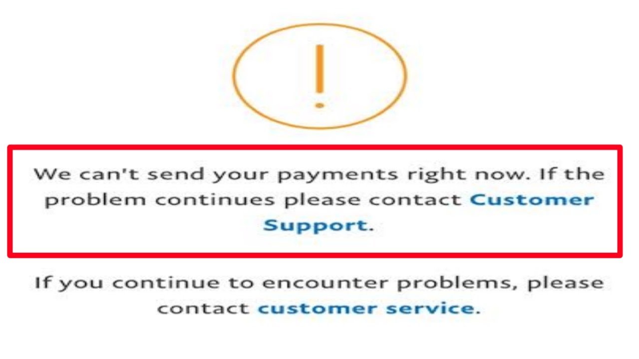 Fix PayPal We Can't Send your Money Right Now Problem | PayPal We Can't ...
