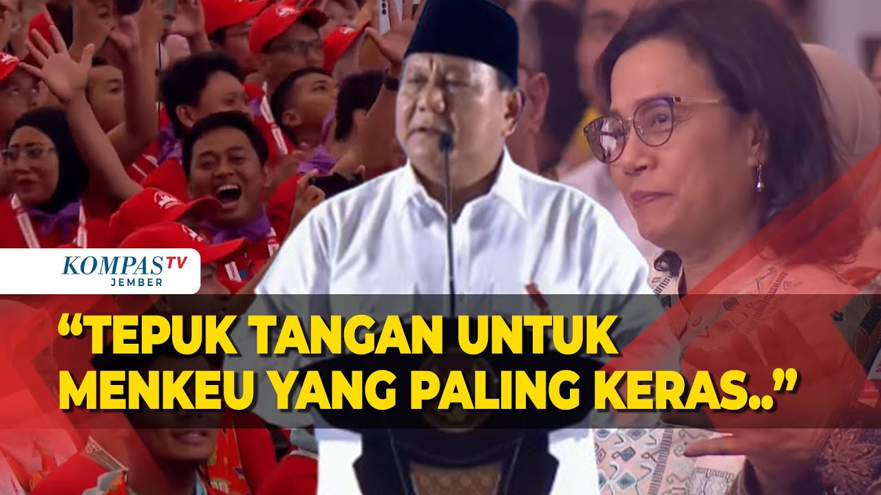 Saat Prabowo Minta Guru Tepuk Tangan untuk Menkeu Sri Mulyani, Umumkan ...