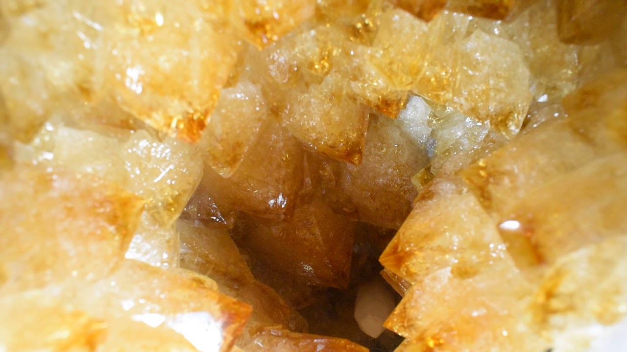 Citrine Cave or Citrine Geode. CTGL1 - YouTube