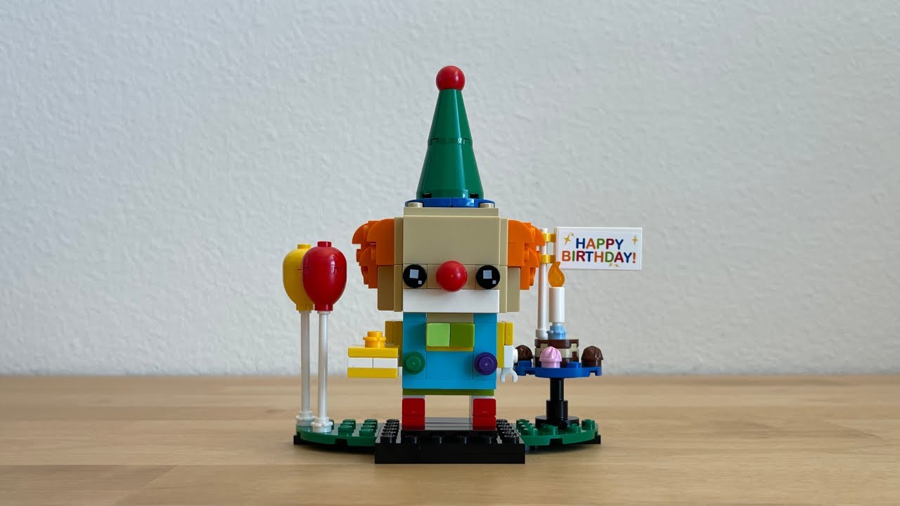 LEGO BrickHeadz 40348 Birthday Clown - YouTube