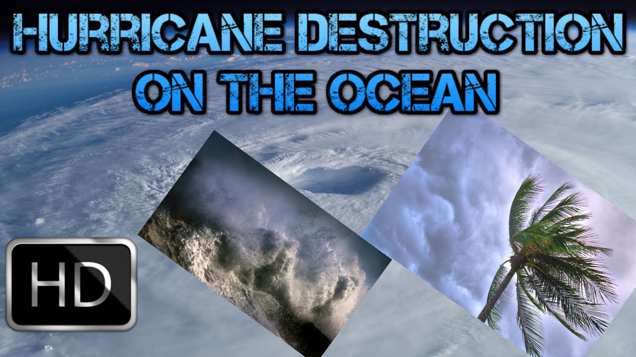 Hurricane Winds and Ocean Wave Sounds - Virtual 3 HOURS Full HD - YouTube