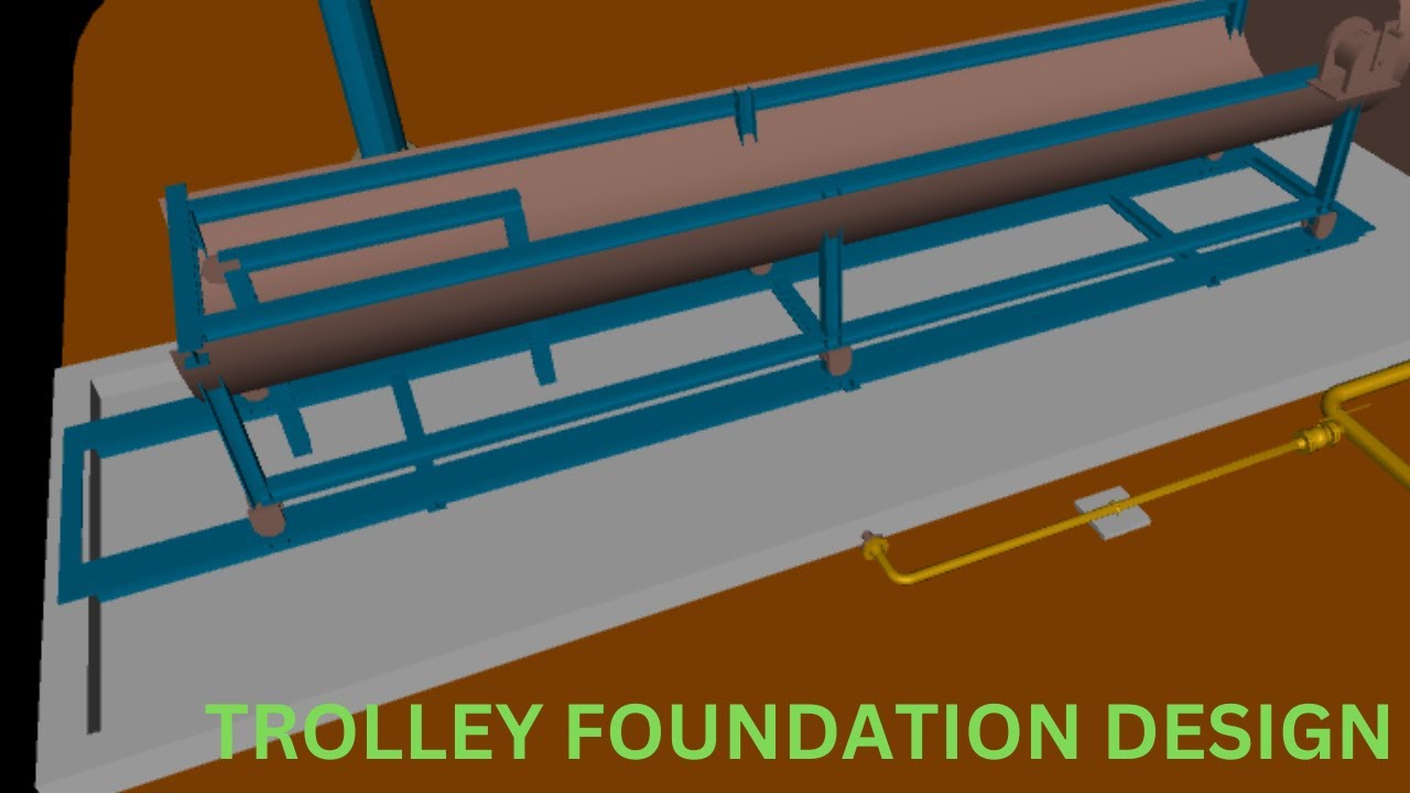 Pig Launcher/Receiver Trolley Foundation Design 01 - YouTube