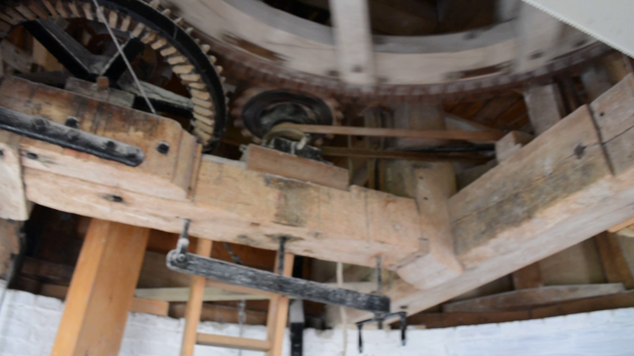 Wicken Windmill great spur wheel and drive for wire machine - YouTube