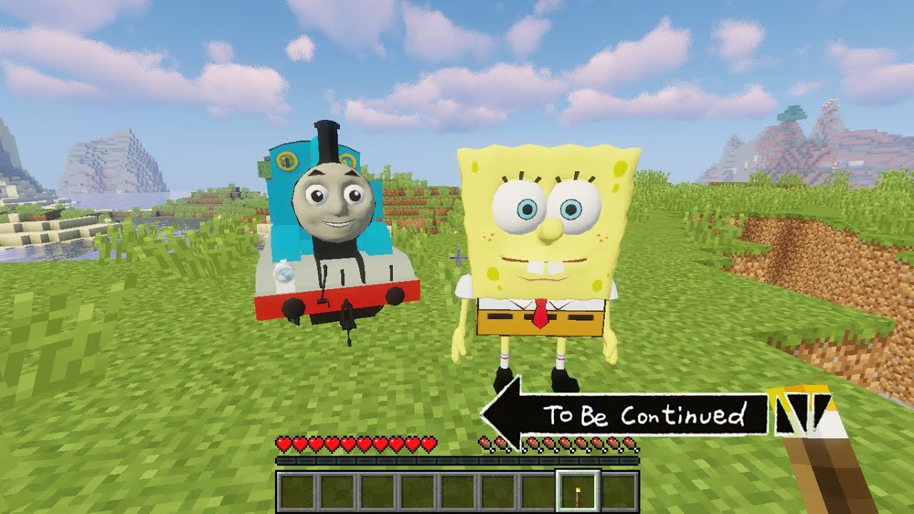 REAL SPONGEBOB AND THOMAS THE TANK ENGİNE - Minecraft - YouTube