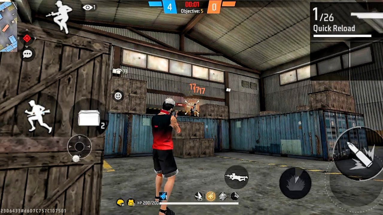 free fire 1 vs 1 | free fire mini gameplay | free fire Vivo t2x5G ...