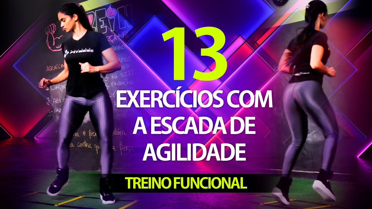 EXERCÍCIOS PARA TREINO FUNCIONAL | Exercícios de Agilidade com Escada ...