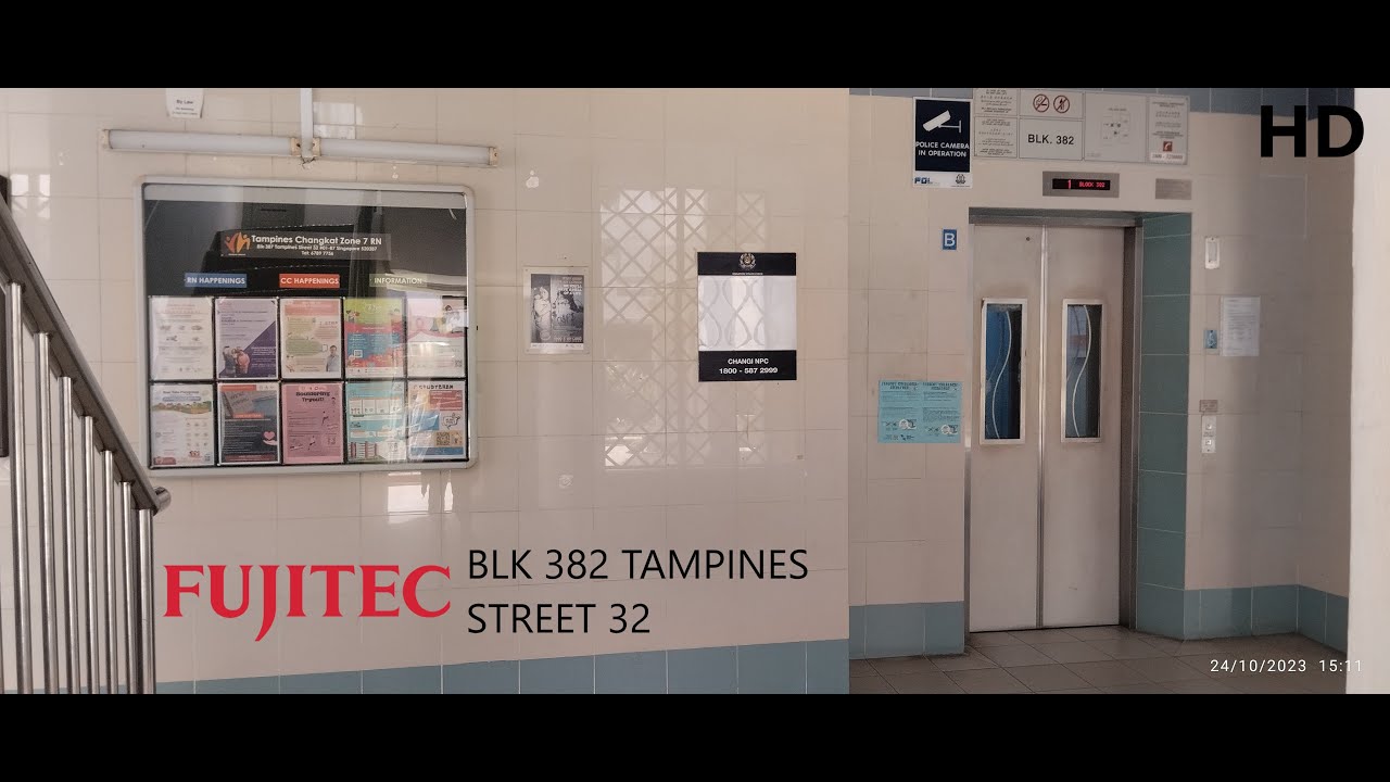 Blk 382 Tampines - Fujitec lifts - YouTube