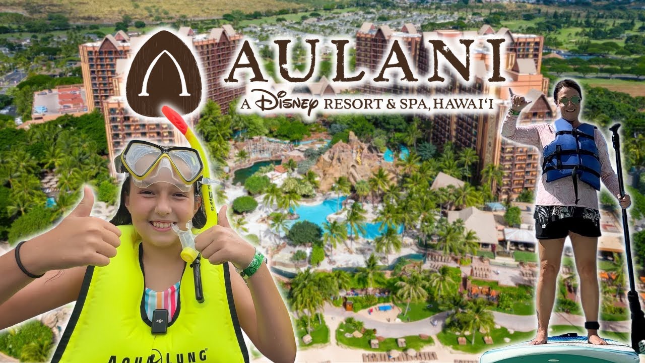 Hawaii Vlog Day 2 | Exploring Aulani Resort | Beach, Pools ...