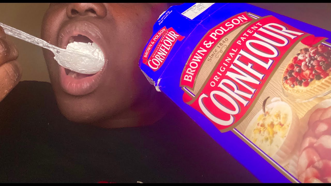 Eating baby powder sounds quick snack. ( swallowing) - YouTube
