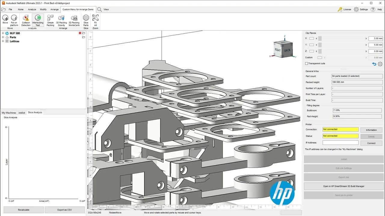 3D Arranging parts for MJF and SLS printing with Autodesk Netfabb 2023.1 - YouTube