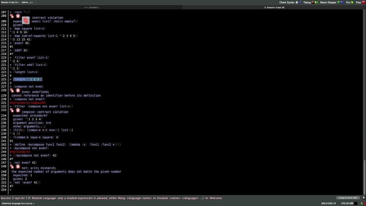 Programming with Amos, Session 3, more racket - YouTube