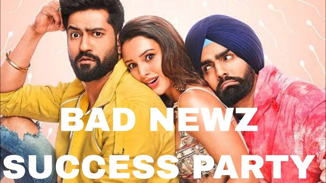 BadNewz Success Party | Vicky Kaushal | Tripti And Team Crew - YouTube