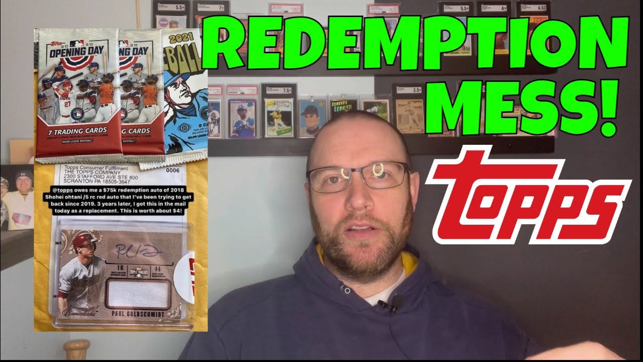 Redemption mess! Topps Shohei Ohtani rookie auto owed or no? - YouTube