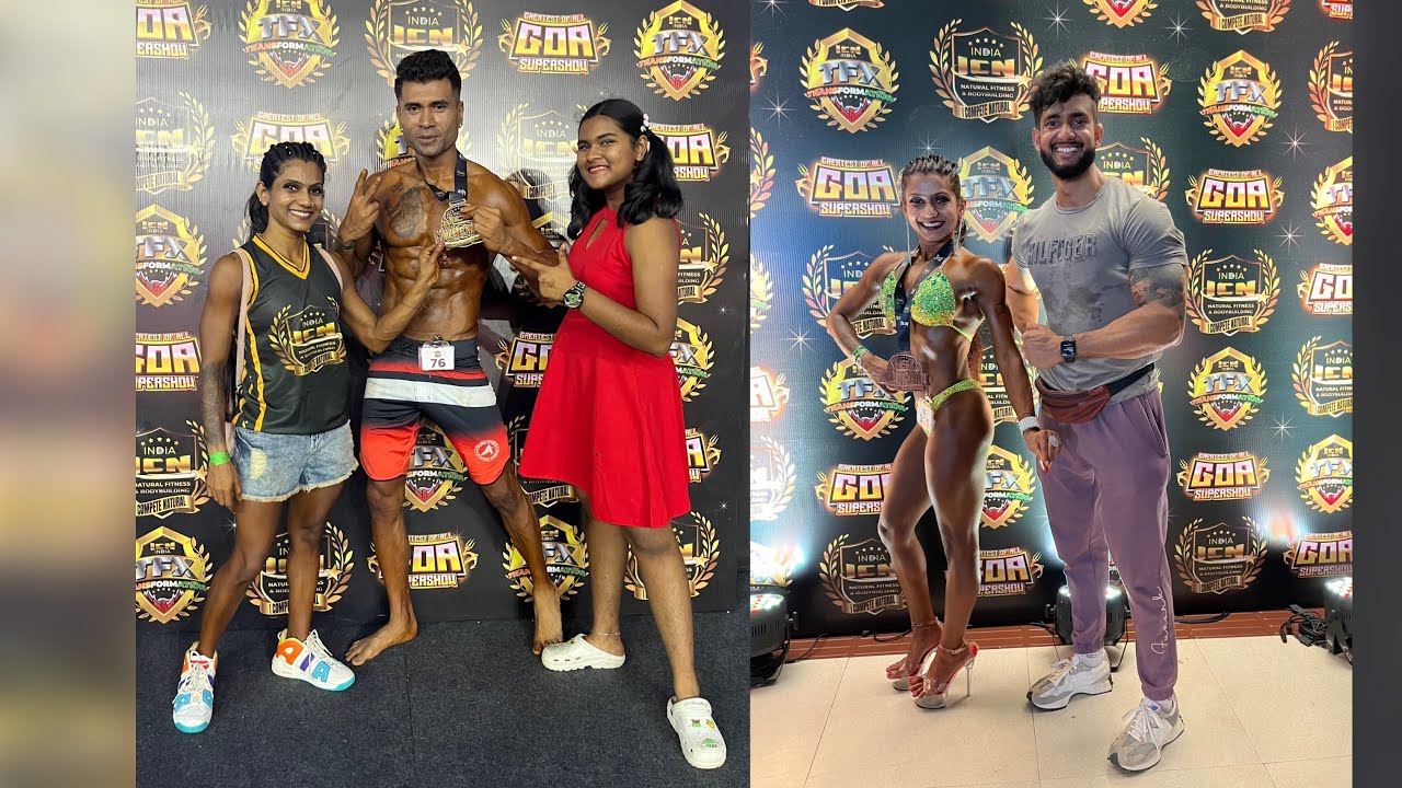ICN India 🇮🇳 Supershow Goa | Mom and Dad bodybuilding competition ...