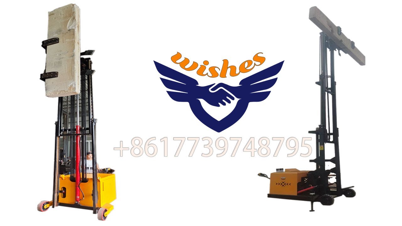 Demonstration of the use of the ALC wall panel installation machine ...