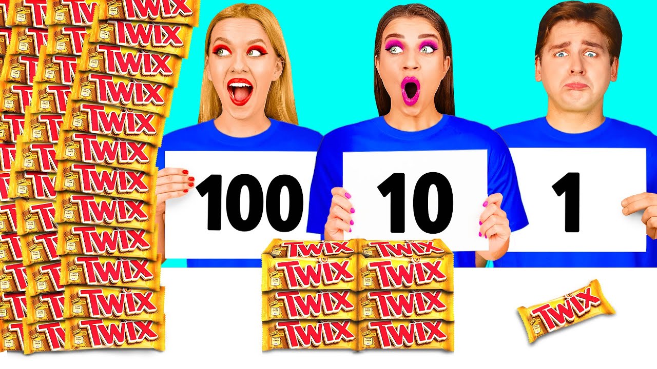 100 Layers of Food Challenge | Funny Food Recipes by BooBoom Challenge ...