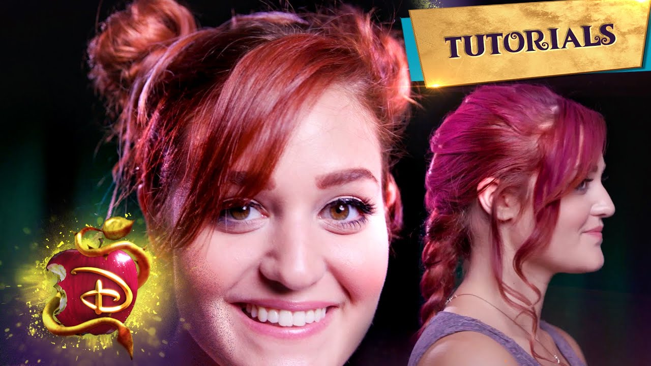 Mal, Evie, and Dizzy Halloween Hair Tutorials 👱‍♀️ | Beauty DIY ...