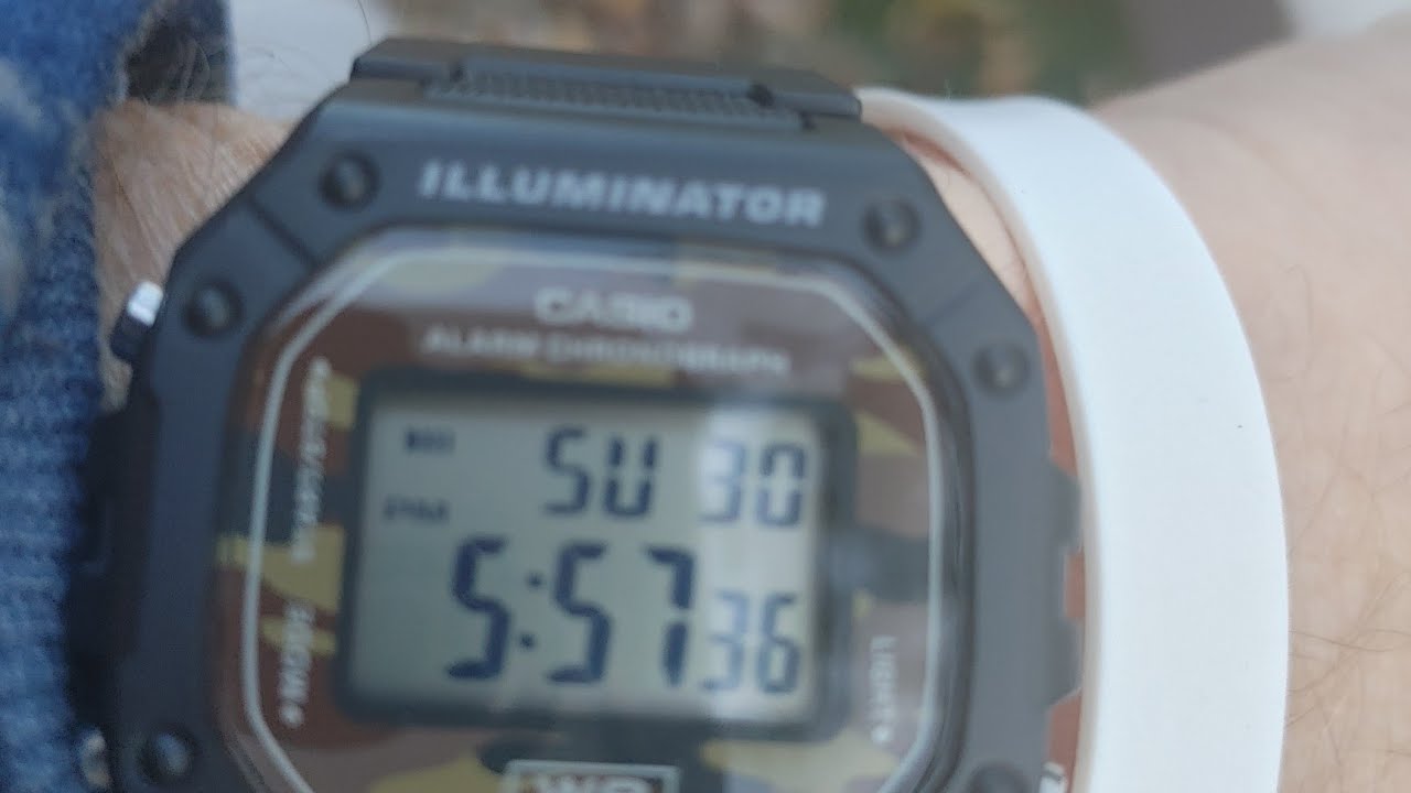 w218h Casio watch in camo $11 at Walmart - YouTube