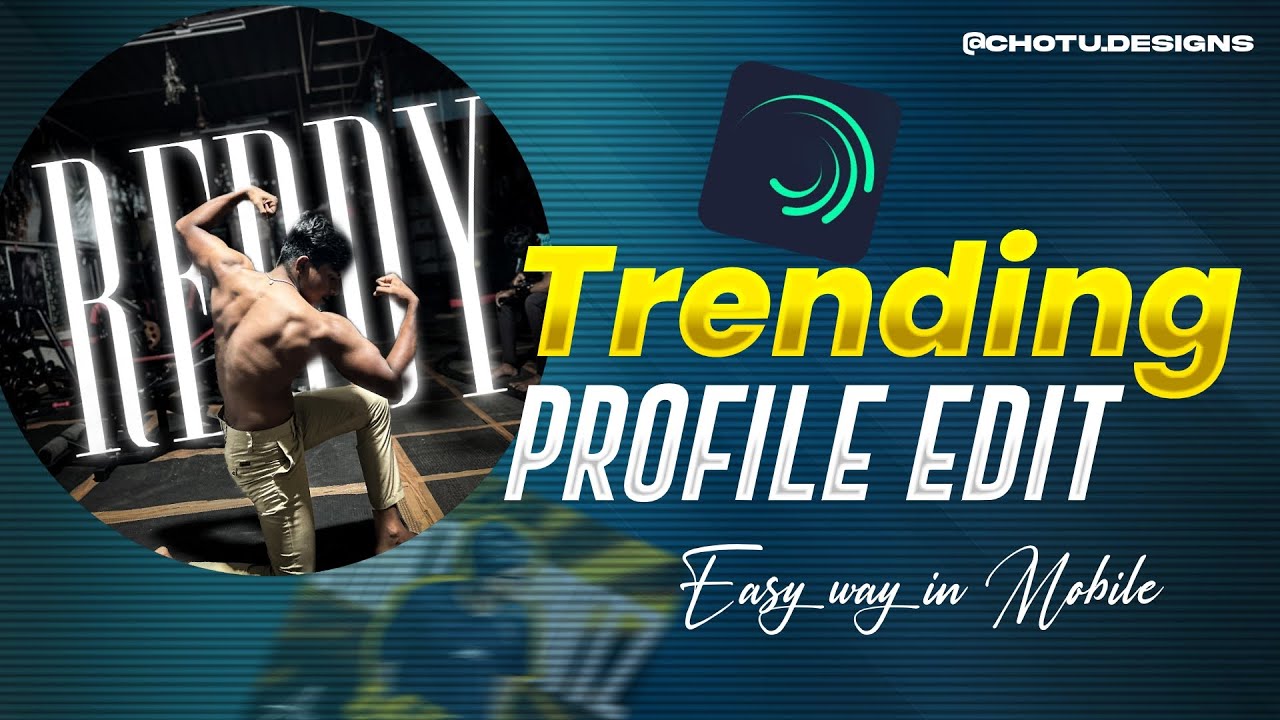 TRENDING PROFILE EDIT || How to make trending profile edit easy way in ...