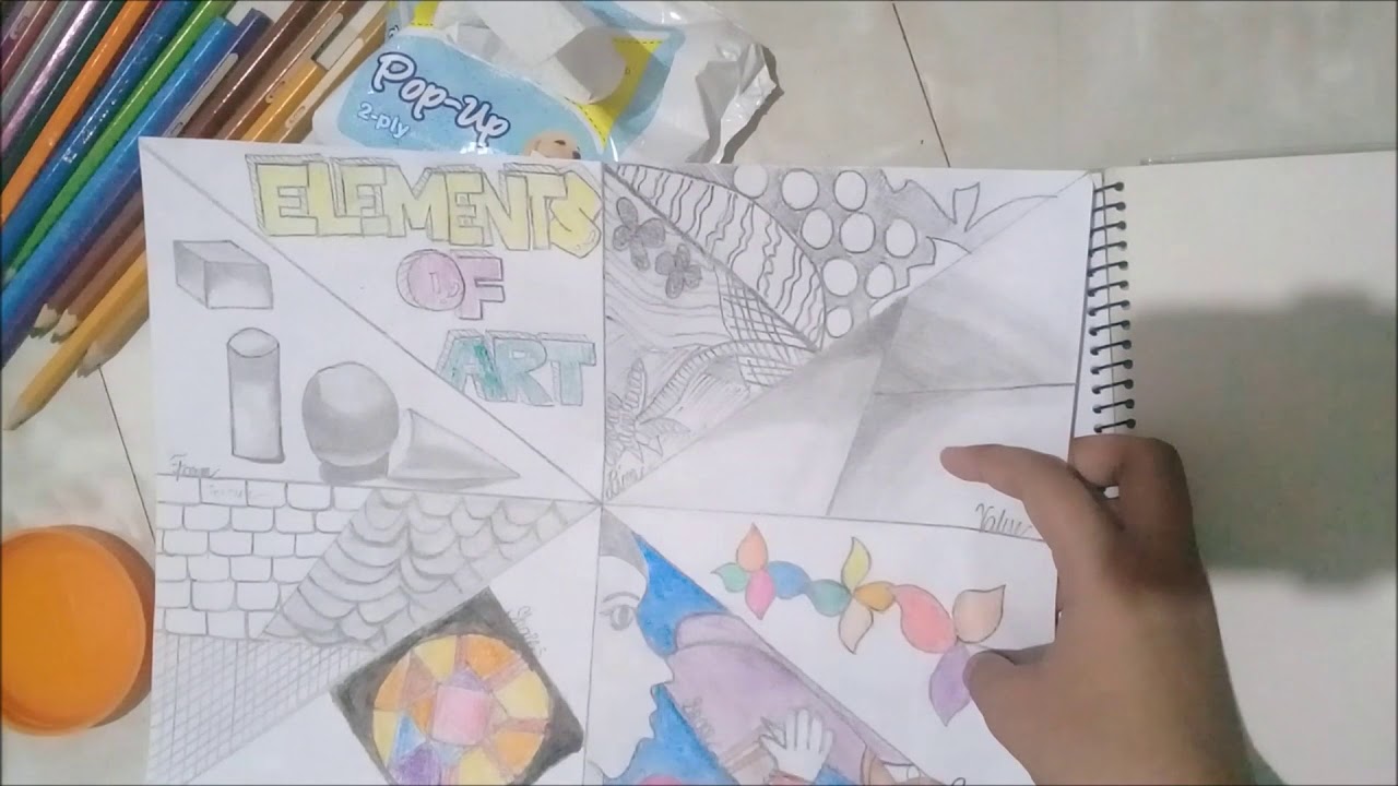 Elements of art Poster. (coloring mode) - YouTube