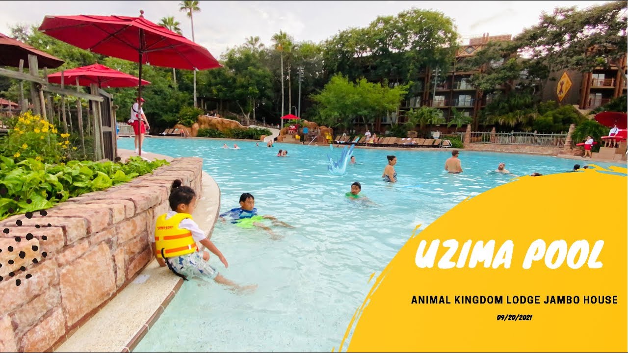 Uzima Springs Pool : Animal Kingdom Jambo House - YouTube