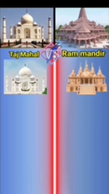 Ram mandir VS Taj Mahal #facts #shorts #comparison #shortvideo # ...
