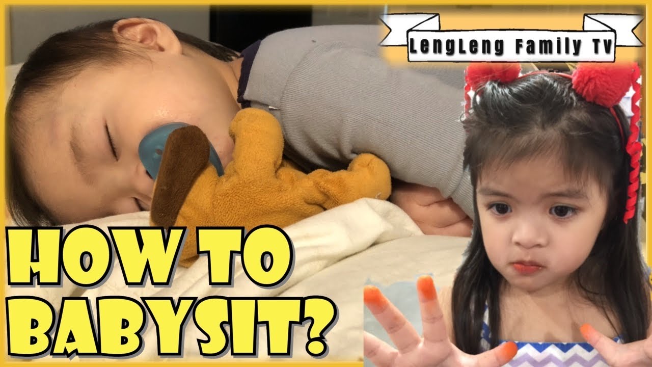 How to babysit? | Babysitting my 2y/o brother| Leng Leng Family Tv ...