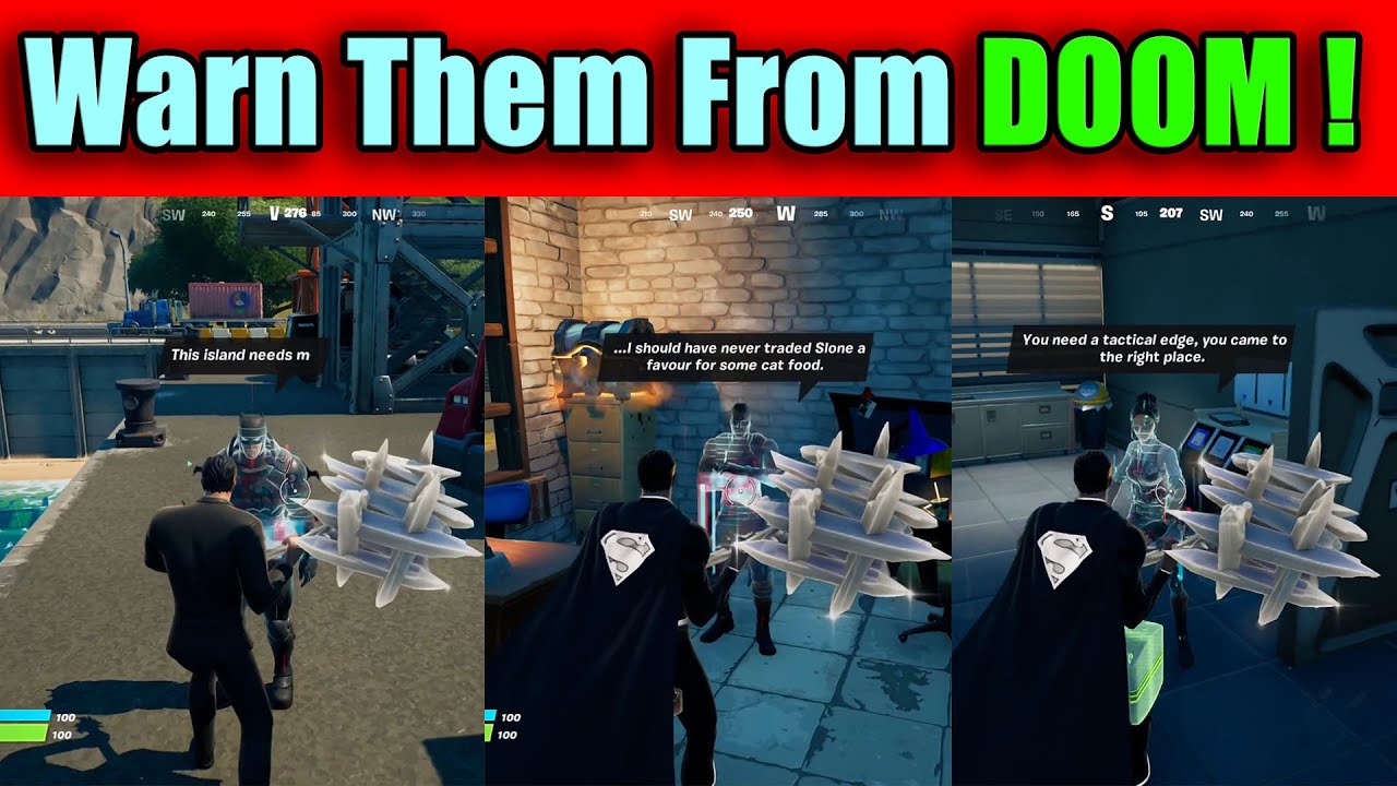 How to Warn Characters of impending doom [3] | Fortnite Week 14 ...