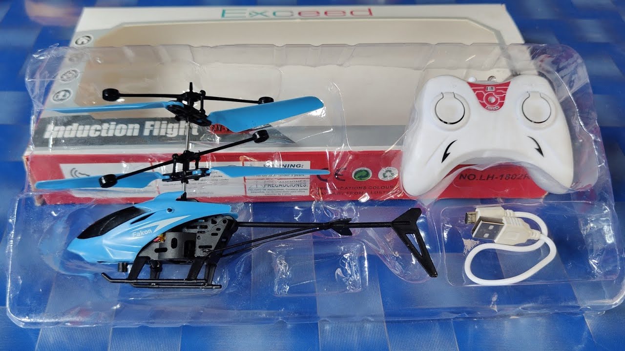 Induction flight unboxing exceed helicopter dual mode control flight ...