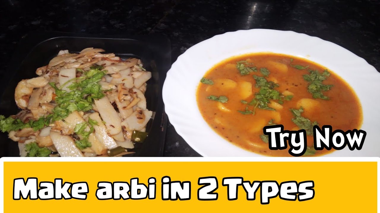 Make arbi in 2 types by local kitchen in tabbu style it's so yummy 😋 ...