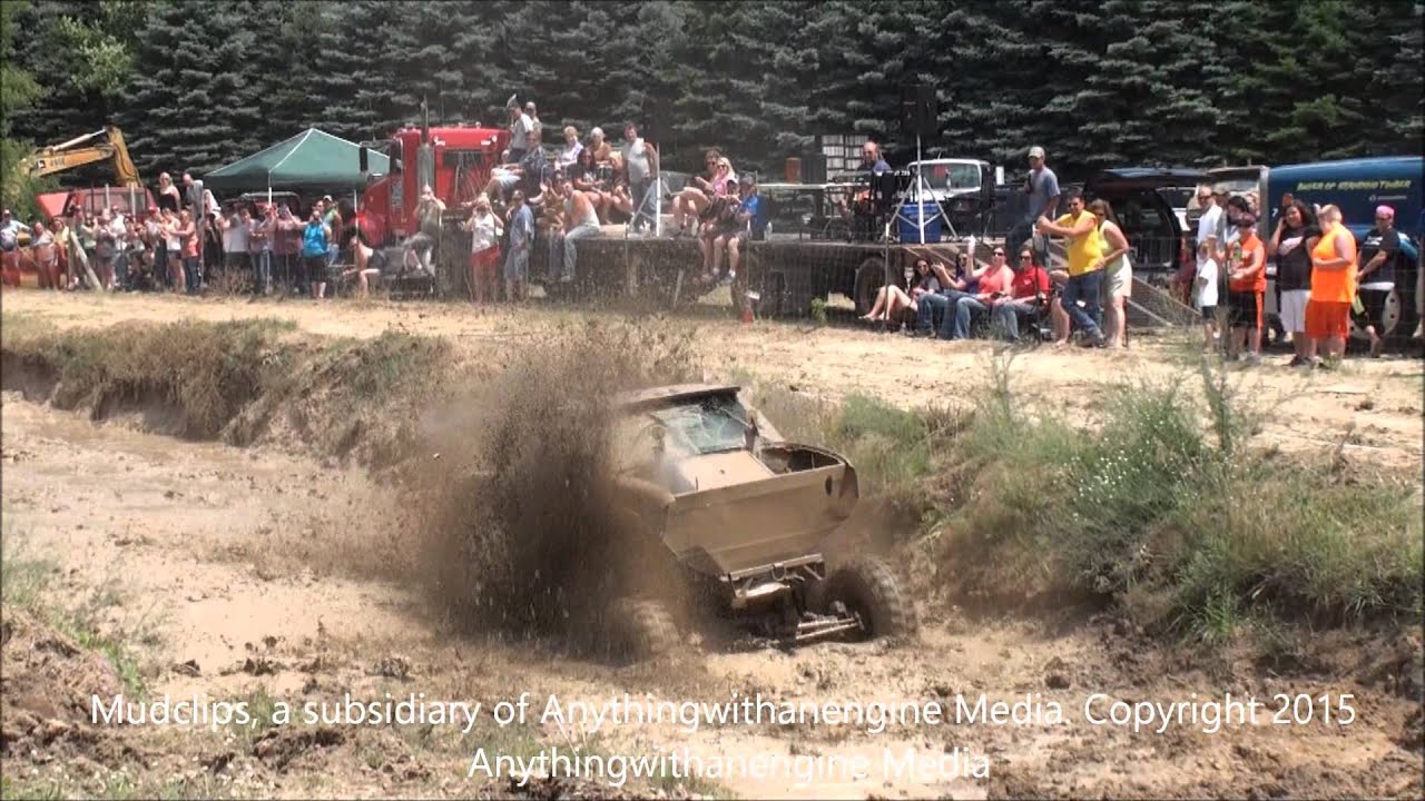 01 VOODOO CHEVY S10 MUD RACER RACES IN THE MUD AT WEIDMAN DAYS 2014 MUD ...