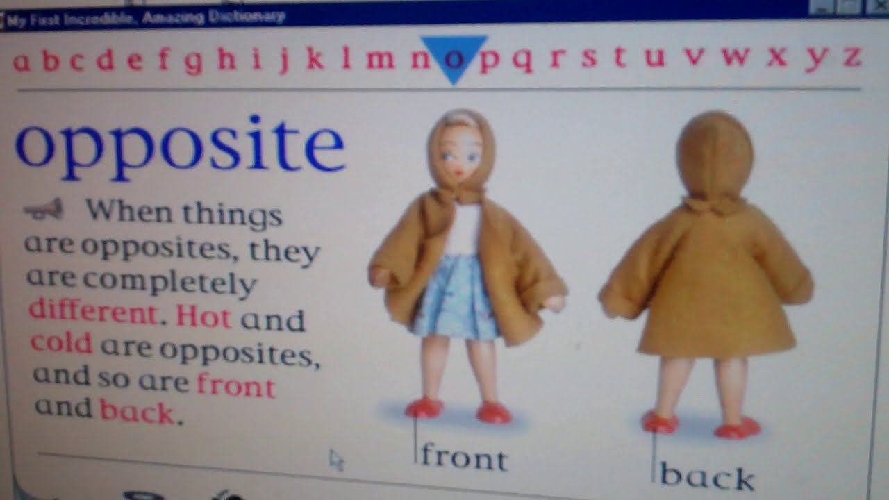 My First Incredible Amazing Dictionary (1994) Excerpt 15: Opposite ...