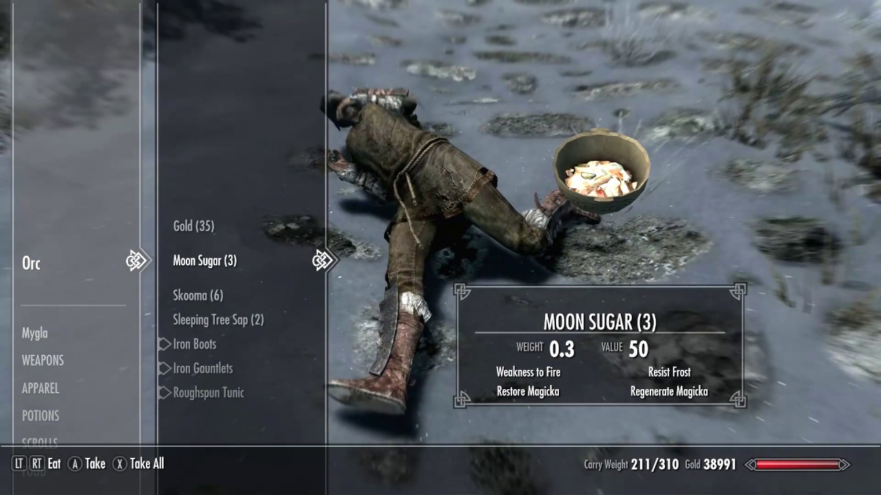 How to get Moon Sugar ingredient - Skyrim - YouTube