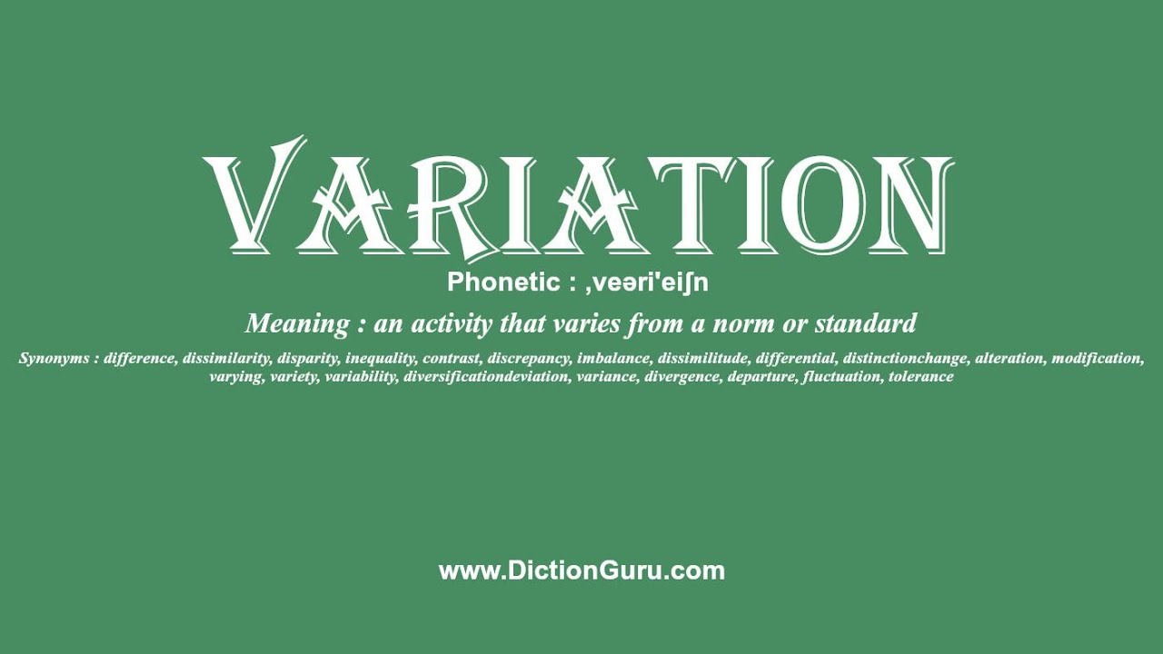 Variation Meaning