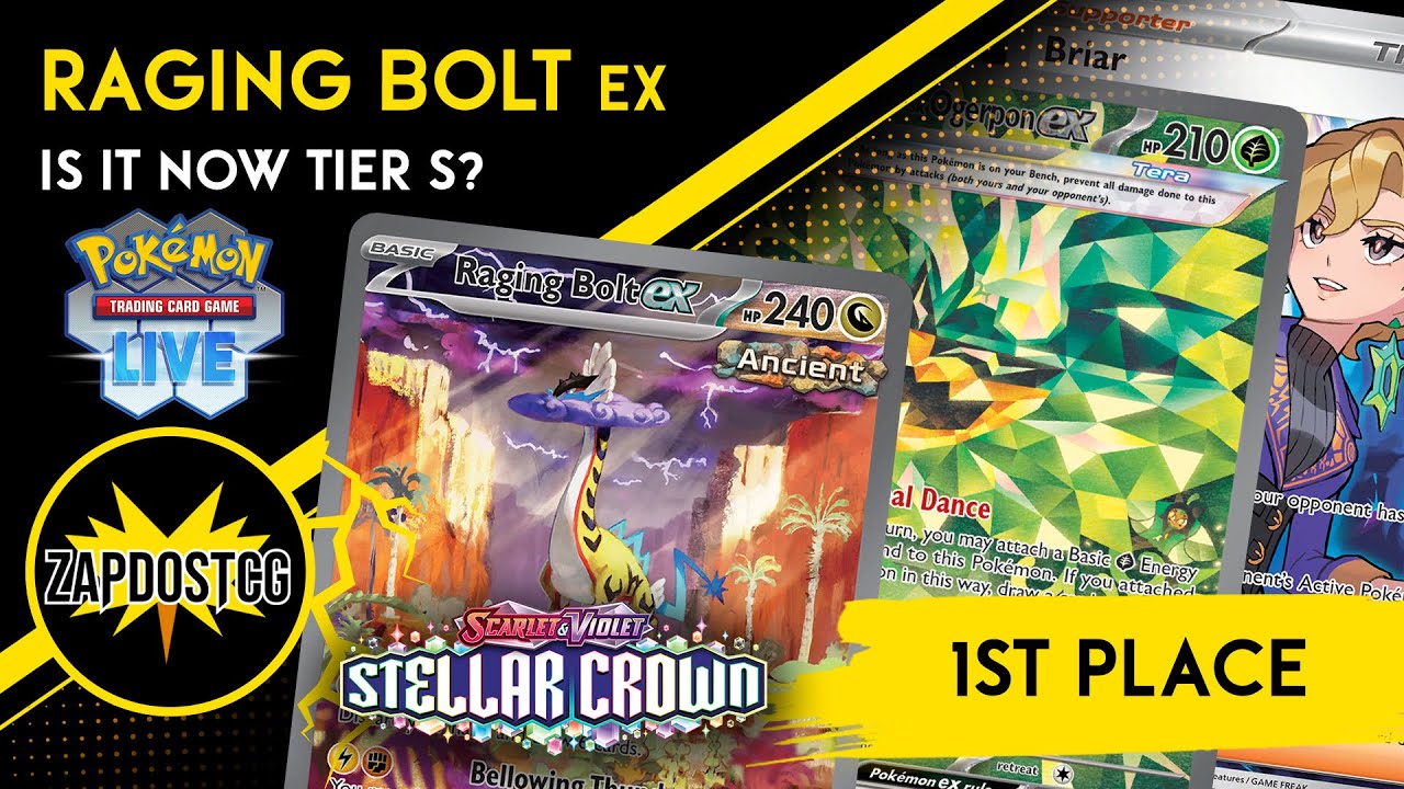 1st Place Raging Bolt ex Deck - Really Tier S in Stellar Crown ...