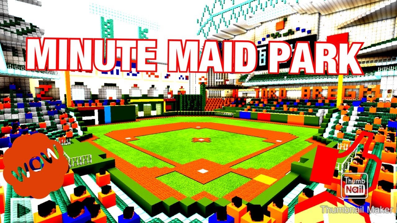 MINECRAFT MLB STADIUM( Minute maid Park)ft. Milo and Alex - YouTube