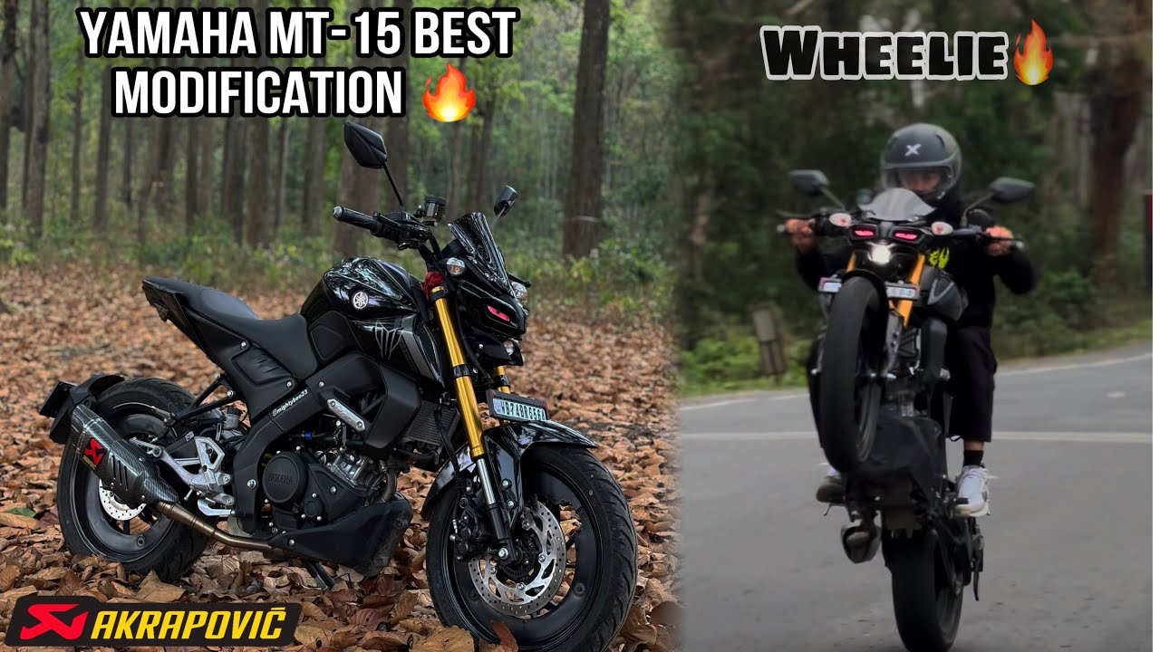 Yamaha Mt 15 Modification 🔥 Full System Exhaust 🥵 Youtube