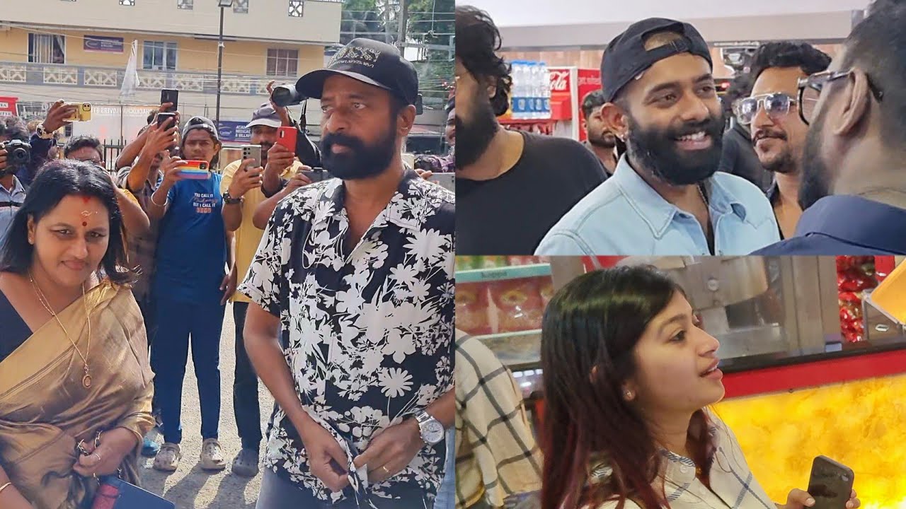 Arjun Ashokan & Family At Theatre To Watch Chaaver Movie | Arjun ...